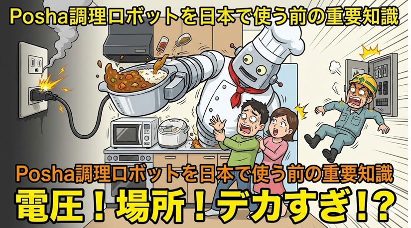 Posha 調理ロボットを日本で使う前の重要知識 | ウルトラロボットのブログ